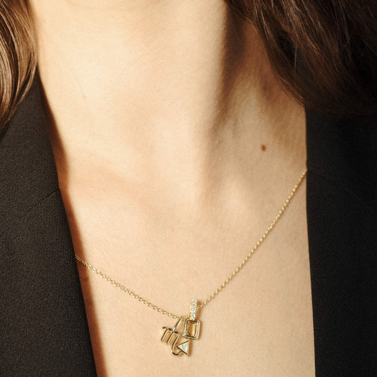 Zodiac Necklace | Scorpio Citrine Zodiac Energy Necklace – Natural Treasure