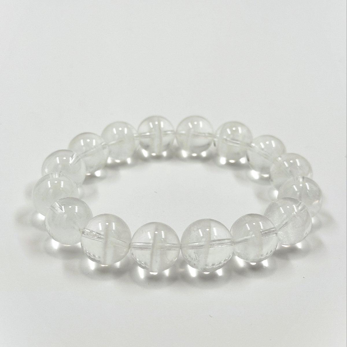Crystal Bracelet| White Phantom Quartz Bracelet (Half Layer) – Natural ...